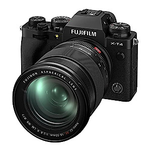 Fujifilm X-T4 Mirrorless Digital Camera with XF 16-80mm f/4 Lens Kit (Black) with 64GB Pro Memory Card, Essential Accessories and Software Bundle (5 Items)