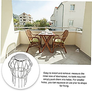DOITOOL 4 Pcs Floor Drain Cover Gutter Downspout Guards Downspout Filter Gutter Cleaning Tools Escurridor para Fregadero Sink Filter Gutter Downspout Strainer Downspout Screen