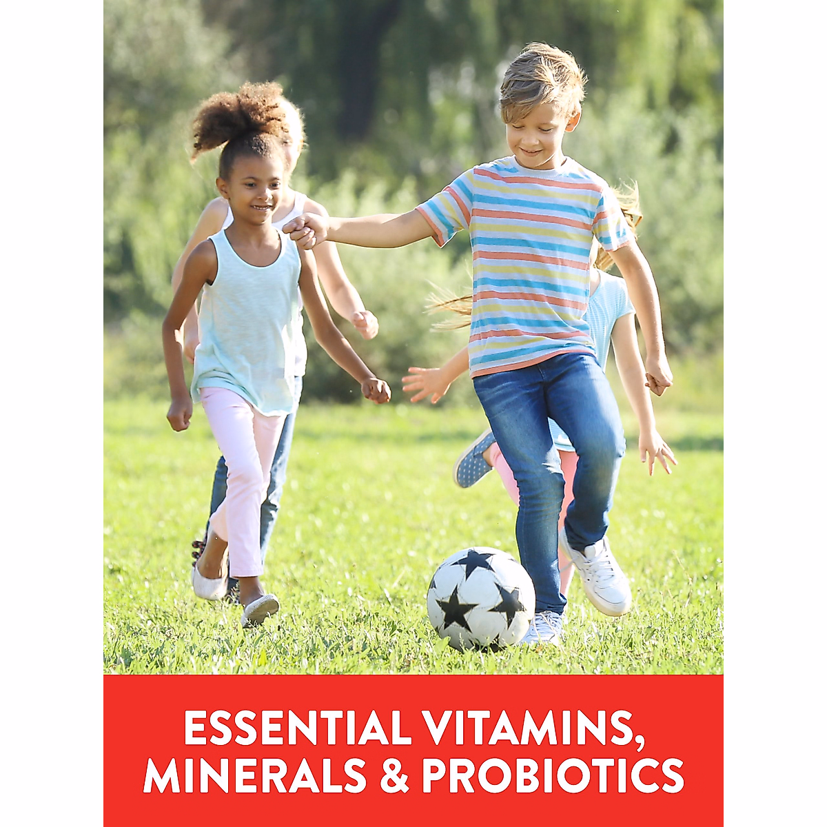 Nature's Truth Kids Multivitamin Gummies with Probiotics | 60 Count | Berry Punch Flavor | Vegetarian, Non-GMO, and Gluten Free Supplement