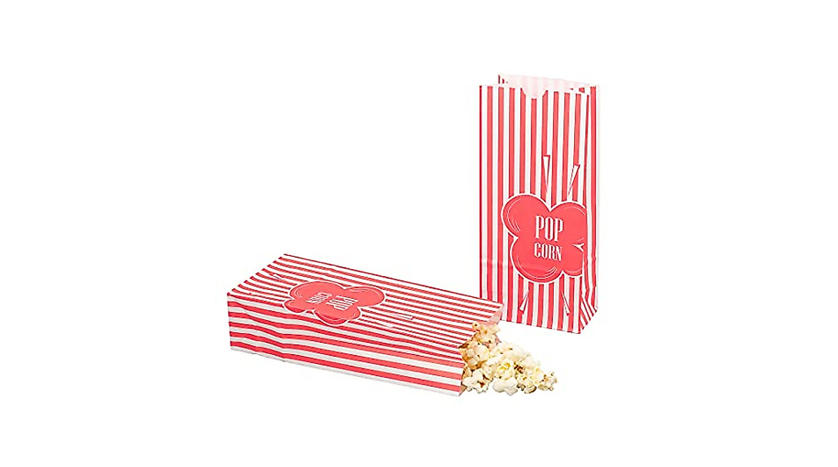 Restaurantware 1 Ounce Popcorn Bags - 100 Count