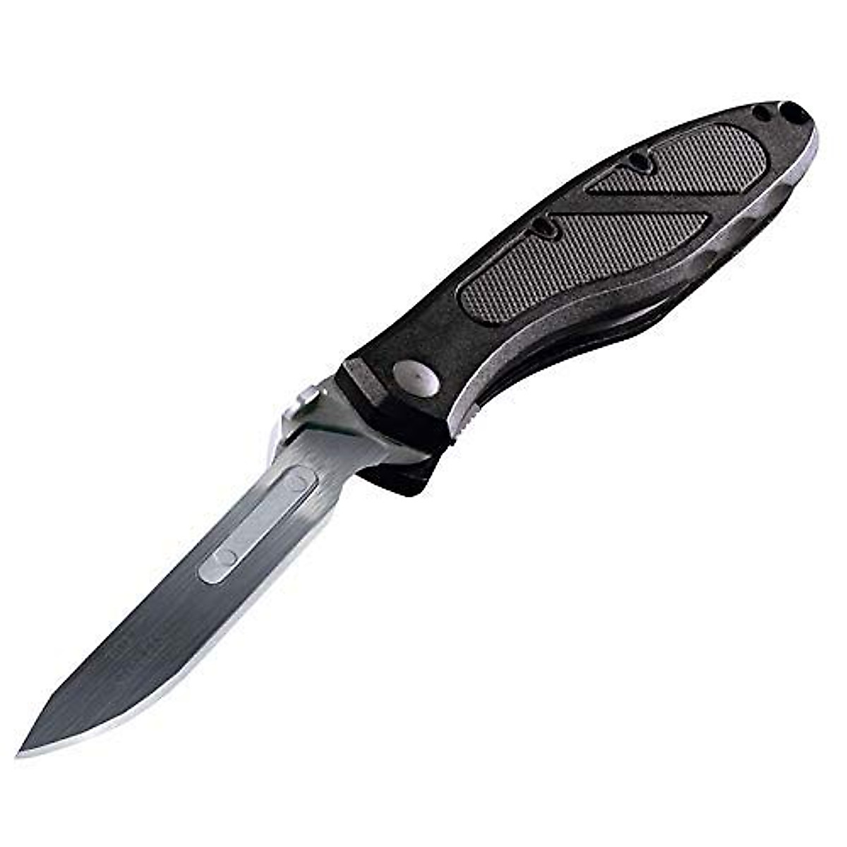 Havalon Piranta-Edge with Blaze Black Handle with 12 Additional Crazy Sharp Blades (Piranta Z - Black)