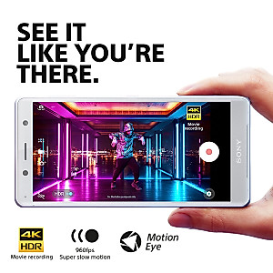 Sony Xperia XZ2 Compact Unlocked Smartphone - 5" Screen - 64GB - White Silver (US Warranty)