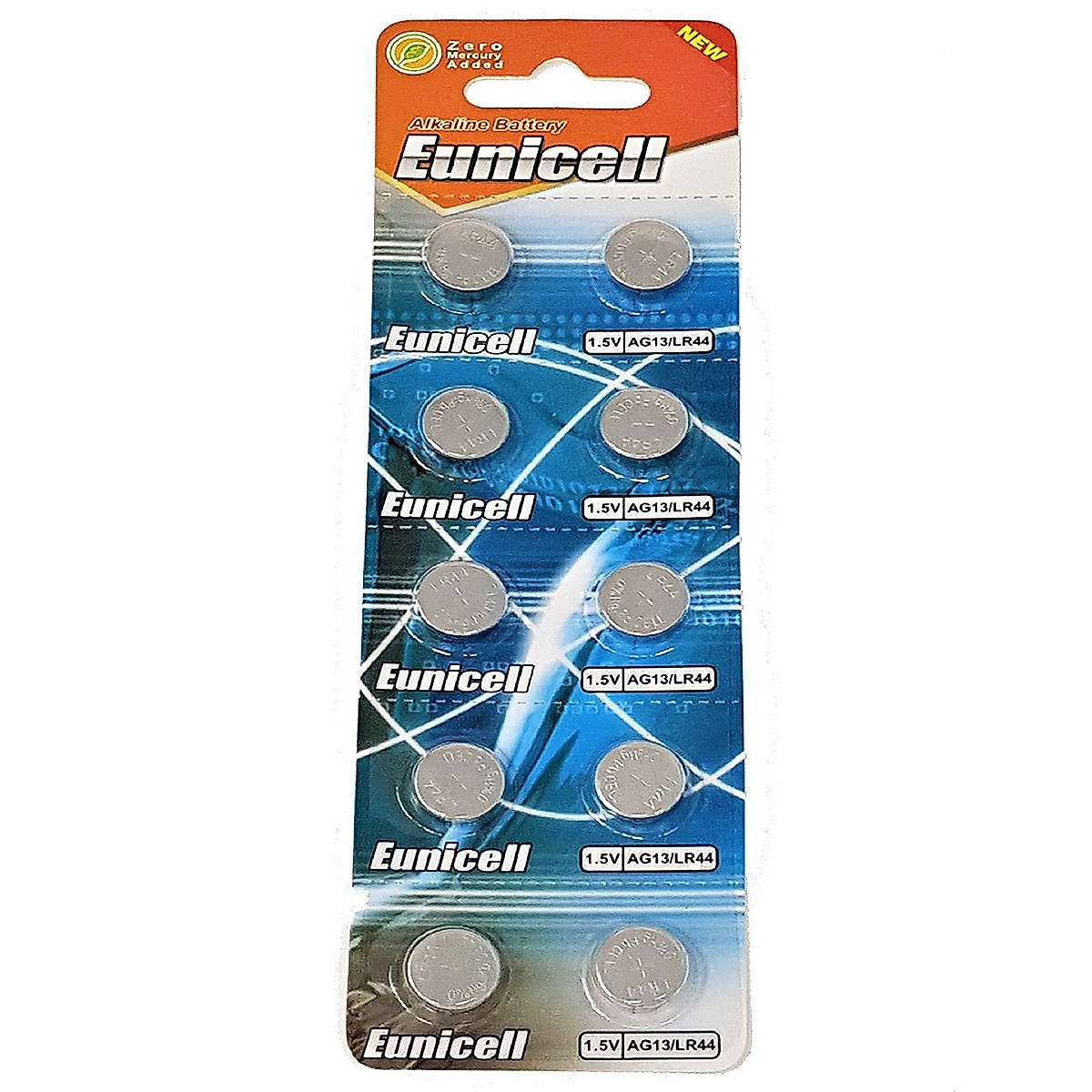 Eunicell Generic 10 Batteries 1.5V AG13/LR44