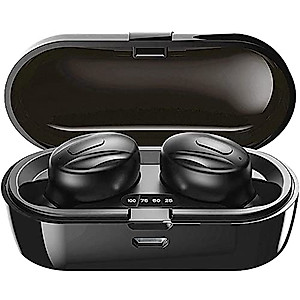 Hoseili 2023 new editionBluetooth Headphones.Bluetooth 5.0 Wireless Earphones in-Ear Stereo Sound Microphone Mini Wireless Earbuds with Headphones and Portable Charging Case for iOS Android PC. XG1