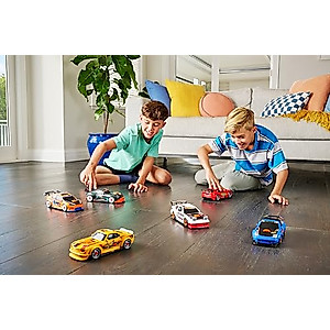 Metal Machines Speed Heroes (Red) by Zuru, 20+ Surprises, Build Your own Car, Two Bodies, Lights & Sounds, Slime