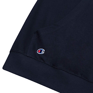 Champion Big and Tall Sleeveless Hoodies for Men – Mens Popover Workout Hoodies Navy