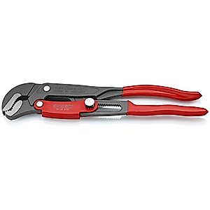 KNIPEX Tools 83 61 010, Rapid Adjust Swedish Pipe Wrench, 12