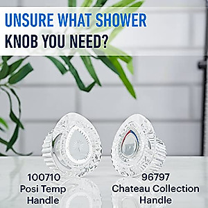 Aftermarket Compatible Moen Shower Handle Replacement (100710) Tub & Shower Knob - Compatible Moen Posi Temp Handle Kit