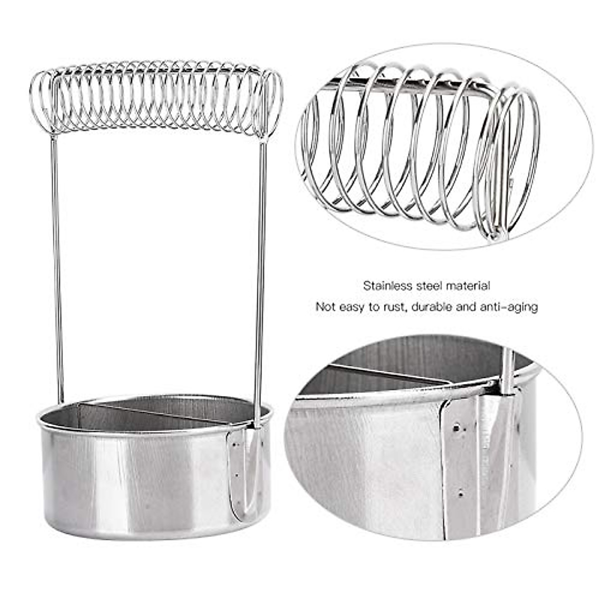 Pssopp Paint Brush Washer Oil Painting Pen Straight Washing Barrel Holder Stainless Steel Paint Brush Cleaner Filter Screen Holder for Artists