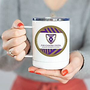 greeklife.store Phi Gamma Delta Stainless Steel Travel Mug 13 OZ (Phi Gamma Delta 8)