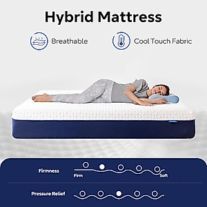 TRIPUB 6 Inch Cooling Gel Memory Foam Mattress for Back Pain,Full Mattress,Mattress in a Box,Cool Gel-Infusion for Cooler Sleep,Full Size Bed,54" X 75" X 6"(6 Inch, Full)