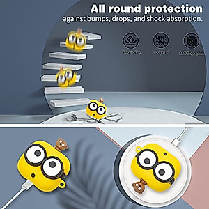 FREEOL Cute Anime Big Eyes Bob Airpods 3rd generation(2021)Case, 7 in 1 Airpods 3 Silicone Accessories Protective Cover, 3D Fashion Fun Cartoon Character Design Airpods Skin for Girls Women Kids Teens