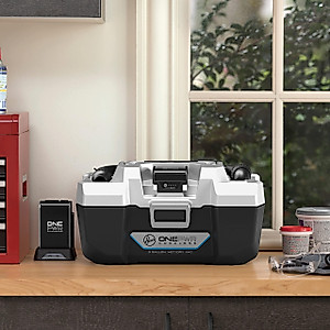 Hoover Utility ONEPWR 3 Gallon Wet Dry Cordless Vacuum Cleaner, High Power, BH57105, White