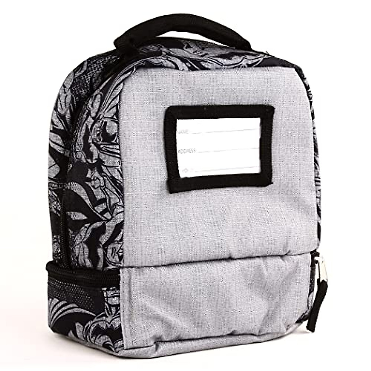 Fast Forward Batman Backpack with Lunch Box Set - Batman Backpack for Boys 8-12 Bundle with Lunch Bag, Water Bottle, Stickers, More | Batman School Backpack