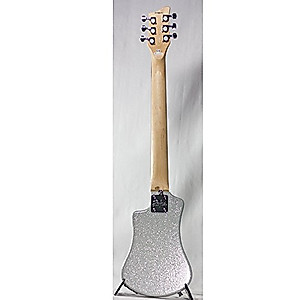 Hofner Shorty Limited Travel Guitar w/Gigbag - Metallic Silver