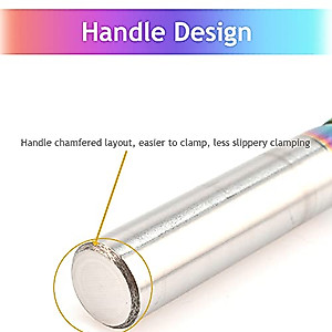 1/8" Carbide Square End Mill for Aluminum Copper Applications, 3-Flute,1/8" Cutting Diameter,1/8" Shank,DLC Coating, CNC Router Bits, End Mill Bits, U-Type Design, 10-Pack (3.175 * 3.175 * 15mm)