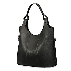 YALUXE Womens Crossbody Bag Genuine Leather Shoulder Bag Stylish Travel Top-Handle