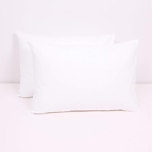 Belsden 600TC Cotton Toddler Pillowcase, 2 Pack Travel Pillow Case with Envelope Closure, 14x20in, Breathable Soft Moisture Wicking Pillow Covers Fit Small Pillow up to 14x19in, Pure White