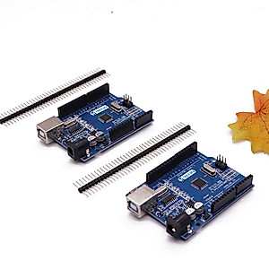 Treedix 2pcs ATmega328P CH340 Development Board Compatible with Arduino UNO R3 Board Kit for Starter