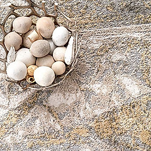 nuLOOM Leora Contemporary Area Rug, 4' x 6', Gold