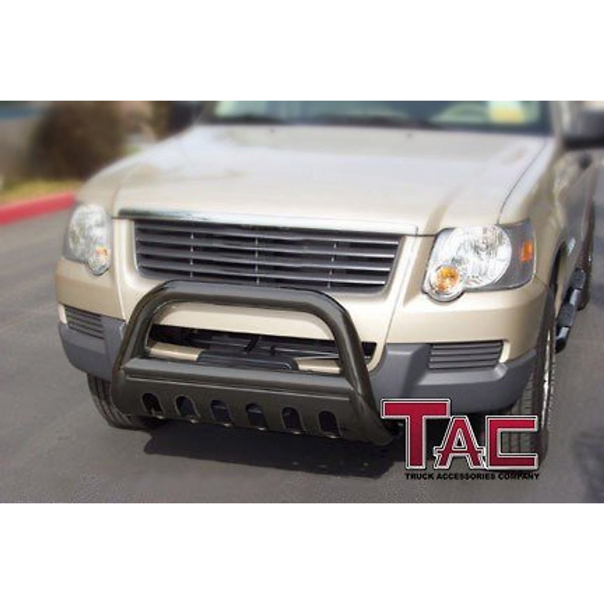 TAC Bull Bar Fit 1998-2012 Ford Ranger/Ranger Edge (Excluded STX Model) Pickup Truck 2.5” Black Front Bumper Grille Guard Brush Guard