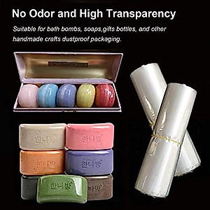 Shrink Wrap Bags,200Pieces Clear PVC Heat Shrink Bags