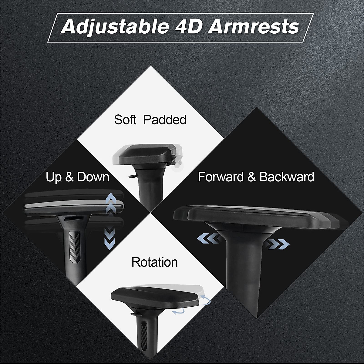 GTRACING Gaming Chair, Big and Tall Computer Chair with 4D Adjustable Armrests, Height Adjustable Recliner with Ergonomic Head Pillow and Lumbar Support for Gaming or Working (White)