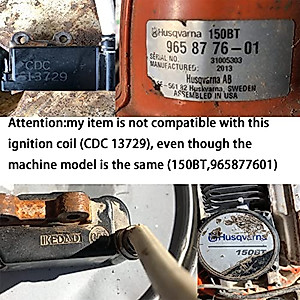 HEPENG NEW Ignition Coil Module with Spark Plug Compatible with Husqvarna 502846401 CMR7H Fits 150BT 350BT 350BF Backpack Blowers, Only Replace 511492901 Ac7r