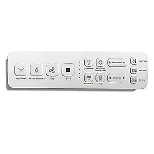 WLJBIDET Bidet Remote Control Replacement for WLJBIDET Smart Bidet Toilet Seat, Compatible Series U7, O7, S7, O71V with Mounting Bracket, White