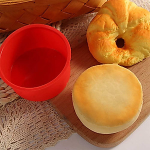 4 inch Silicone Round Cake Pans,Silicone Cake Mold Baking Pan,Non-Stick Bakeware Pan Reusable Cake Pan,for Cheesecake Chocolate Cake(1pcs,blue)