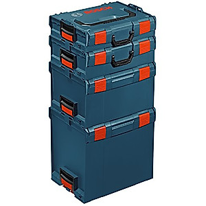BOSCH L-BOXX-2 6 In. x 14 In. x 17.5 In. Stackable Tool Storage Case,Blue