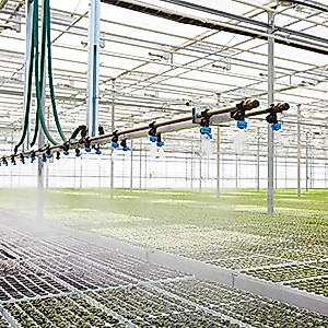 uxcell Pressure Compensating Dripper 8GPH 30L/H Emitter for Garden Lawn Drip Irrigation with Barbed Hose Connector Plastic Green 20pcs