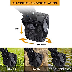 Collapsible Wagon Cart, Portable Folding Wagon,600D Oxford Cloth Heavy Duty Utility Large Capacity Outdoor Beach Wagon for Beach, Sports,Shopping,Outdoor Activities,Camping,White