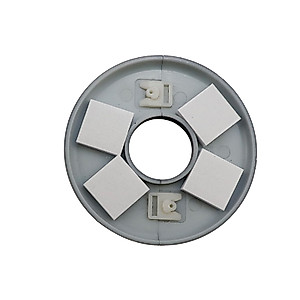 Antrader Wall Split Flange,4PCS Round Escutcheon Plate Cover Black ABS Plastic Wall Hole Decorative Cover Faucet Decorative Cover,28mm Diameter Hole