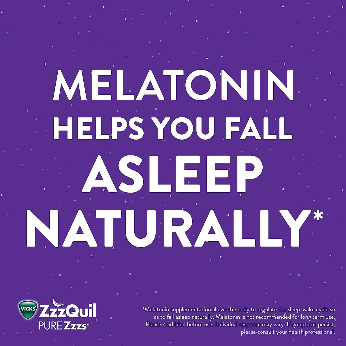 ZzzQuil PURE Zzzs Melatonin Gummies, Sleep Aid, Melatonin 2mg, with Chamomile & Lavender, Melatonin Sleep Gummies, Sleep Aids for Adults, Wildberry Vanilla Flavored, 24 Sleep Gummies