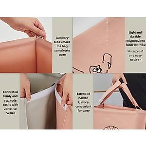 ECOWAN LIVING 36L Recycle Waste Bags for Kitchen, Indoor Recycling Bins, Recycle Bins for Home, Recyclable Waste Trash Sorting Organizer, Reusable Waterproof Anty-Deformation Design, Pack of 3 Bags