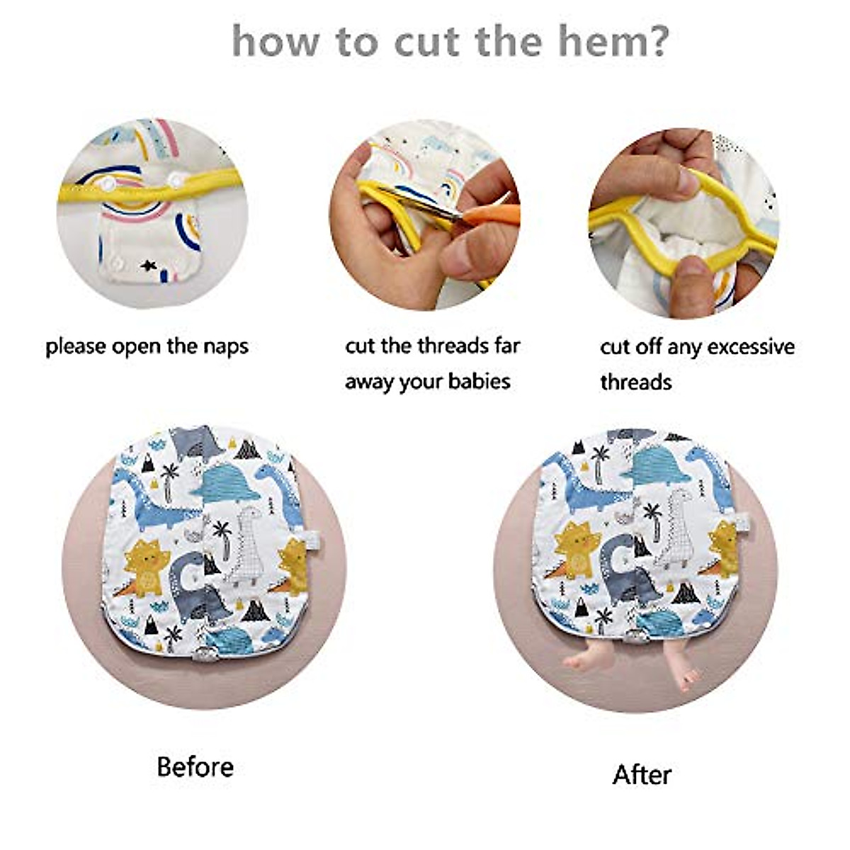 Anfirish Baby Sleep Sack- Sleep Bag,2.5 TOG,Wearable Blanket,100% Cotton,Quilted Winter Model,3-12 Months. 29.5"