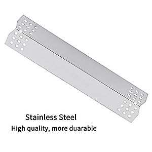 Hisencn Repair Kit Replacement for Kitchen Aid 720-0819 720-0787D 720-0819G 720-0953 720-0953A 730-0953 Gas Grill Model, Stainless Steel 16.5 inch Grill Burners Tube, Heat Plate Tent Shield Deflector