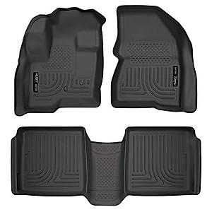 Husky Liners Weatherbeater Floor Mats | Fits 2009 - 2019 Ford Flex/Lincoln MKT | Front & 2nd Row, 3-pc Black - 98741