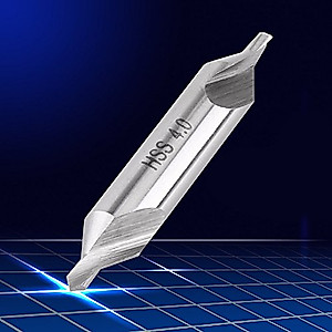 Center Drill Bits Kit, 1.5/2/2.5/3/4mm Center Drill Bit, 5pcs High Speed Steel Center Drill Bits 60 Degree Center Drill Bit for Hole Processing