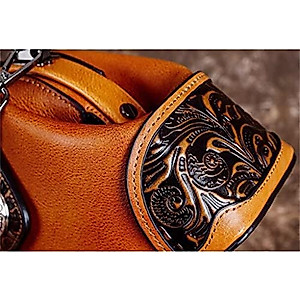 ZLXDP Women's Handbag Retro Women's Shoulder Messenger Bag Women's Hand-Embossed Multifunctional Handbag (Color : C, Size