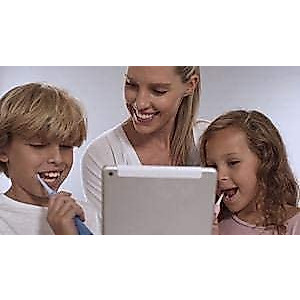 Blu Smart Bluetooth Enabled Kids Toothbrush with Live Tracking App to Teach Children Healthy Brushing Habits, Share Results with Your Dentist (Blue). Wireless Rechargeable Electric.