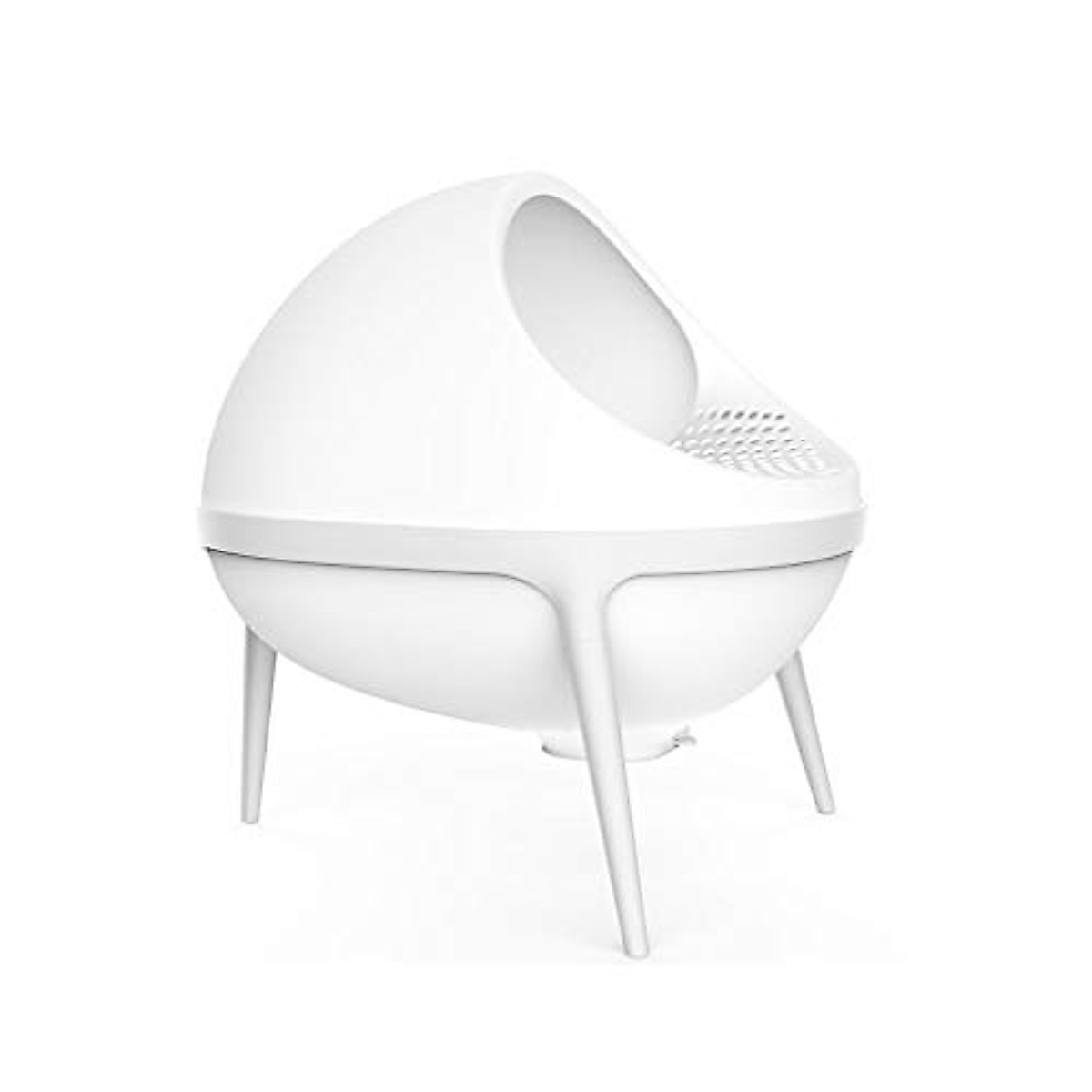 HONGFEISHANGMAO Cat Box Creative Cat Toilet Large Litter Box, Semi-Enclosed Litter Box, Cat Potty, Cat Supplies Cat Litter Pan (Blue) Cat Furniture (Color : Gray)