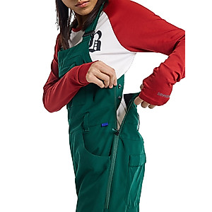Burton Women's Avalon Stretch 2L Softshell Bib Pants, Botanical Garden, Large