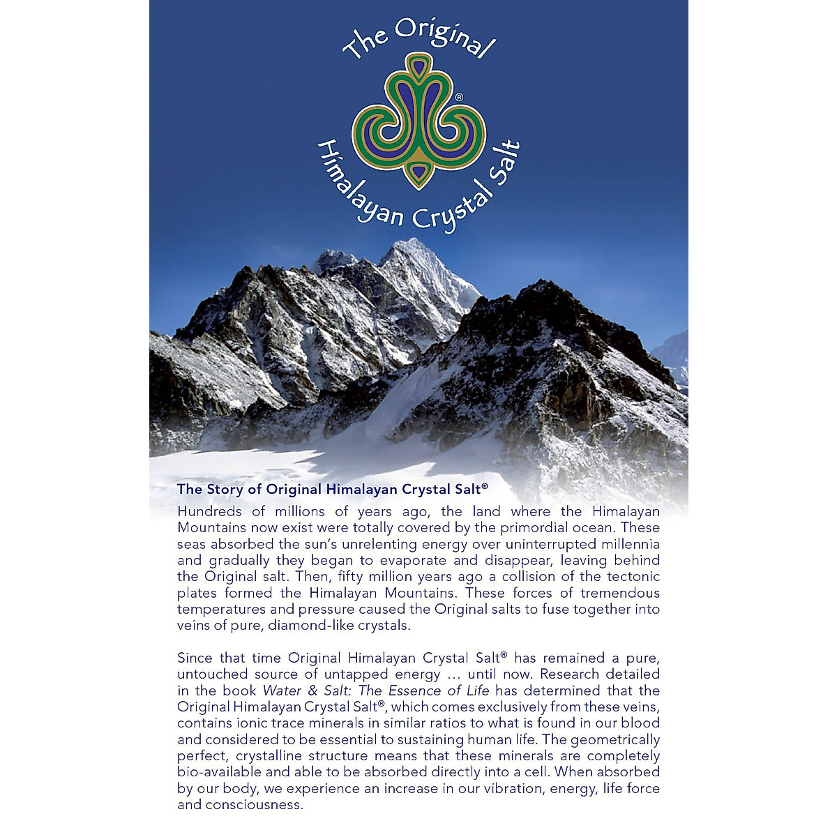 Original Himalayan Salt Crystal - Fine Granulated Culinary Salt for Cooking, Food Preparation and Health with 84 Trace Minerals - 2.2lb (1kg)