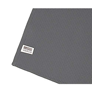 WOHNWOHL (Grey Throw Blanket I 100% Cotton I (60' x 80') Lightweight Waffle Pique Material I Square Airy Sofa Blanket I Easy-Care Summer and Fall Blanket for Every Room I Color: Grey