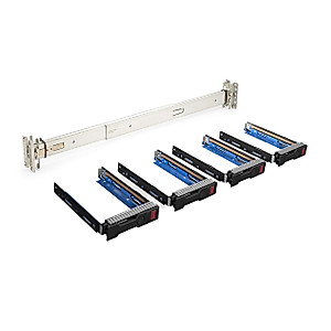 HP ProLiant DL380 G9 4-Bay Upgrade Kit - Rails + 4X 3.5'' LFF Caddies/Sleds (Renewed)