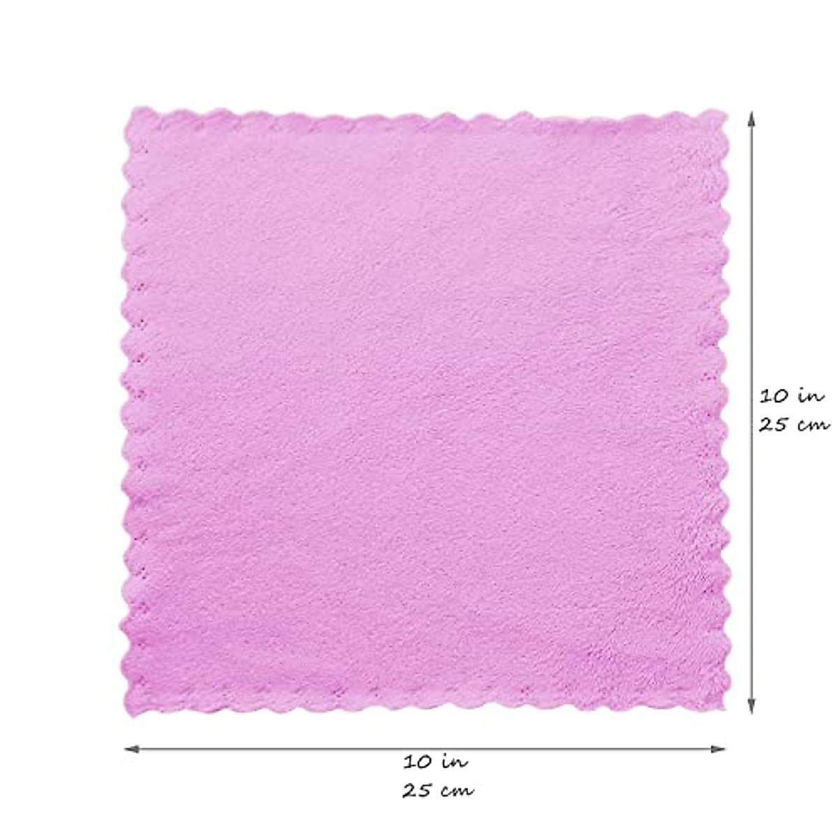 Pfimigh 12 Pack Baby Washcloths, 10 x 10 Inches Coral Fleece Washcloths, Extra Absorbent and Soft Wash Cloth for Infants Sensitive Skin