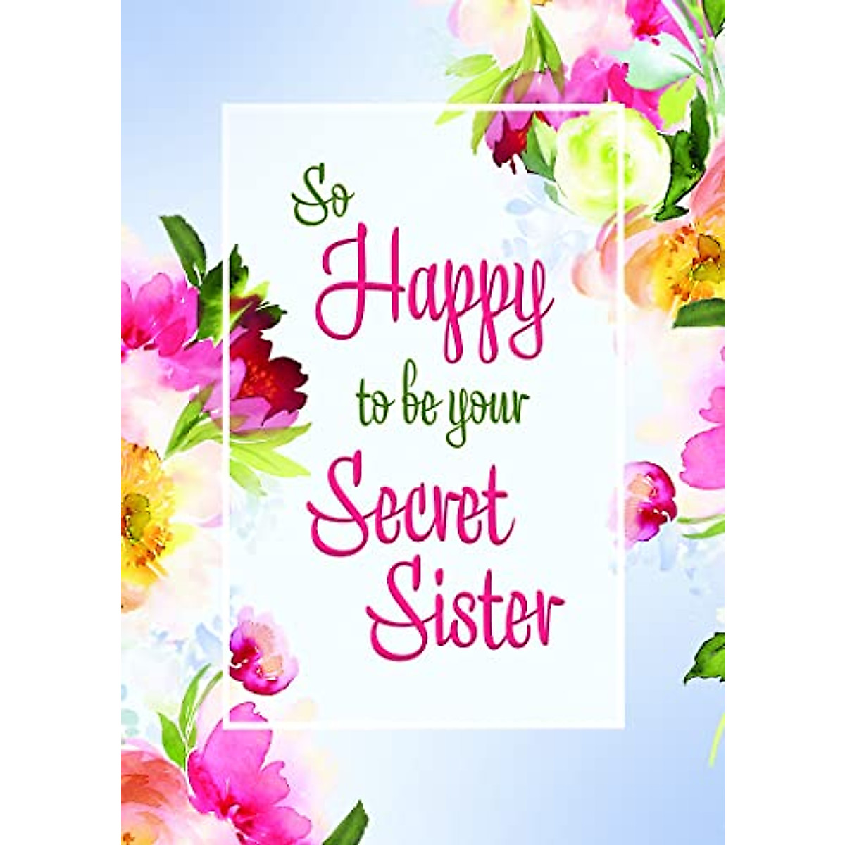 Secret Sister - All Occasion - It's A Secret - KJV and NIV Scripture Greeting Cards - (Box of 12)