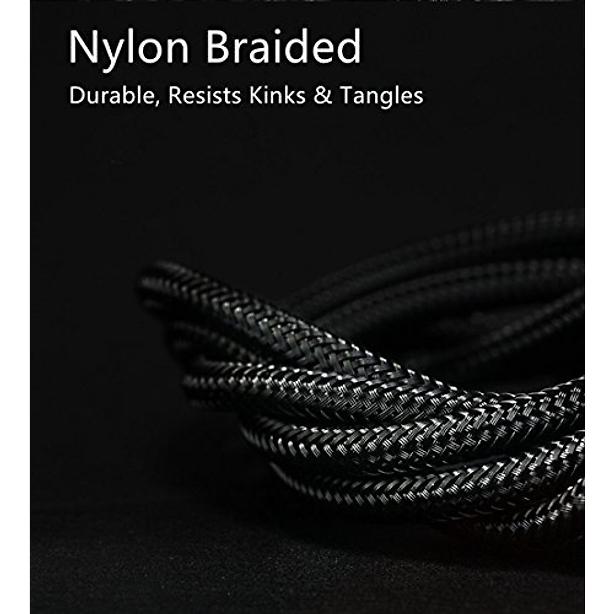 COSOOS Short iPhone Lightning Cable (14in/35cm) Nylon Braided Fast Charging Syncing Cable, MFi Certified for Apple iPhone 13,12,11,XS,XR,X,8,7,6,5S, Airpods 3/Pro/2/1, USB Charging Station